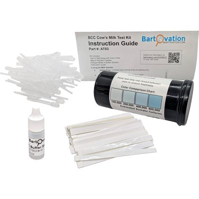 SCC MASTITIS MILK TEST KIT, 50 STRIPS/PKG