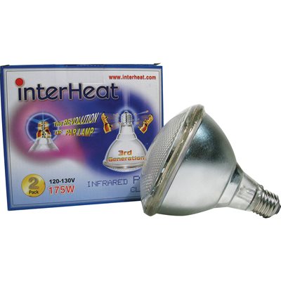 175W CLEAR INTERHEAT HEAT BULB (2/PK)