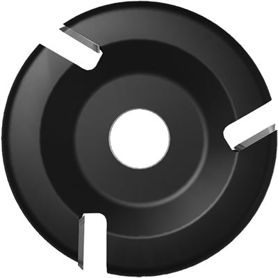 ROTO CLIP DISC #25, 4" 3 SLOT THIN DESIGN, BLACK