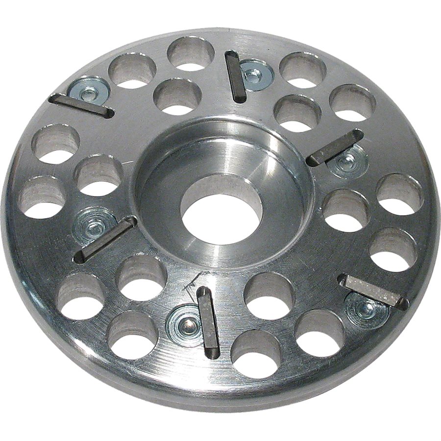 KERBL ALUMINUM HOOF DISC - 6 CUTTING KNIVES
