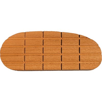 HARDWOOD HOOF BLOCK, CROSS HATCHED XL