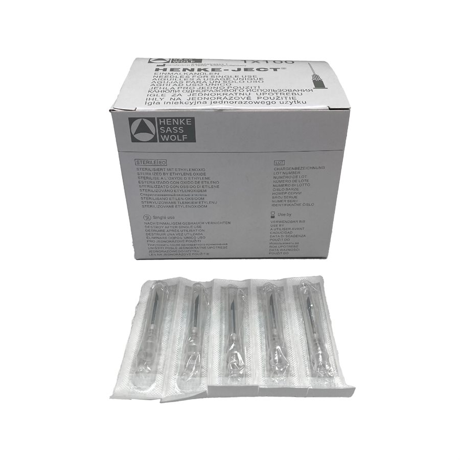 NEEDLES - PLASTIC HUB 16G X 1 in. (100/BOX)
