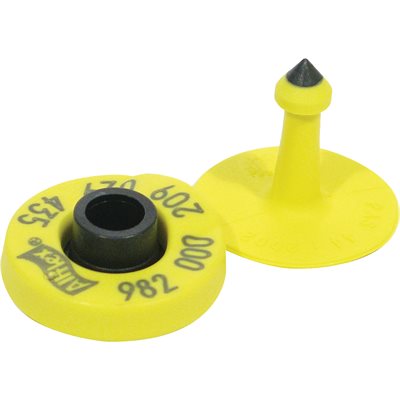 ALLFLEX RFID YELLOW 25/PKG HDX (NON TAMPERPROOF)